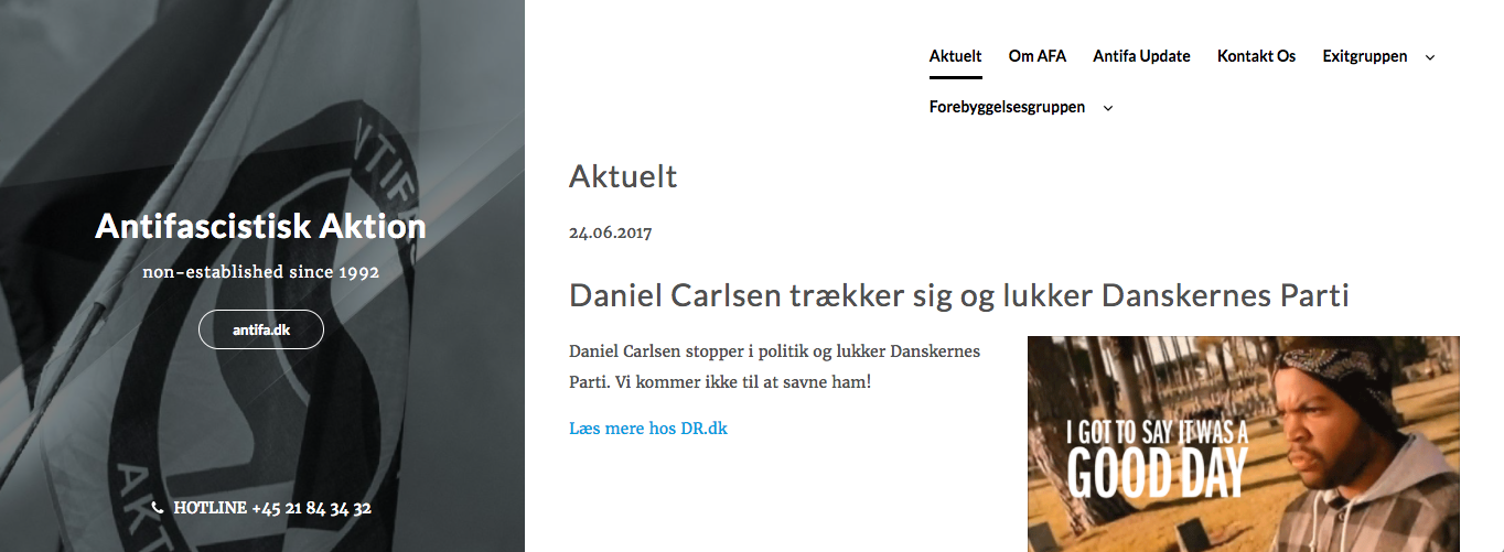 AFA Skåne: Ny hemsida: Antifascistisk aktion Danmark – Antifascistisk ...